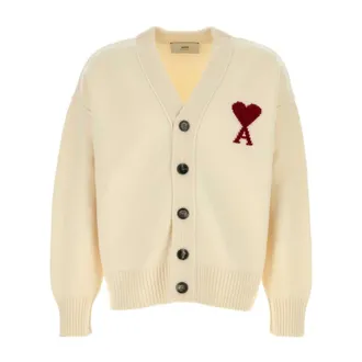 Ami Homme, Pulls, Blanc, Taille: M Adc-Ukc367 Felted