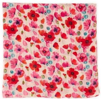 Au Printemps Paris Etole imprim&eacute; fleuri en coton