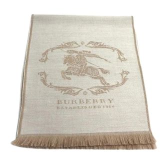 Burberry &Eacute;charpe en laine Pre-owned - Homme - Pre-owned - Beige - Taille: ONE Size