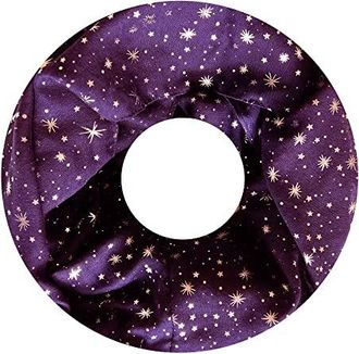 Lina & Lily Écharpe tube femme à étoiles argentées (Violet foncé)