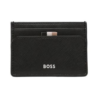 HUGO BOSS Luxuri&ouml;ser Leder-Kartenhalter - - Accessories - Herren - Schwarzk - ONE SIZE