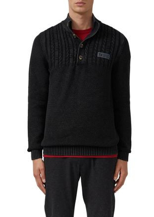 s.Oliver Strukturmix-Troyer aus Baumwolle mit Garment Dye