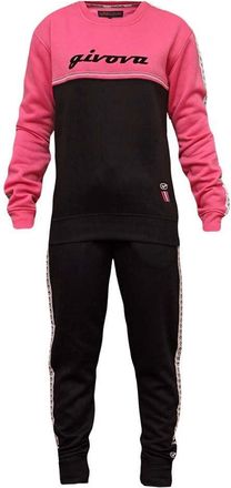 Givova Damen Tuta 100 G/Collo Con Banda in Felpa Passen, Schwarz / Fuchsia, M EU