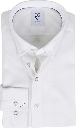 R2 Amsterdam R2 Chemise unie blanche pour homme - V&ecirc;tements - Mode, Blanc., 43