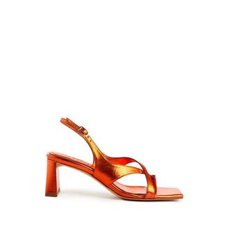 Souliers Martinez Sandales &agrave; talon Arcos en cuir