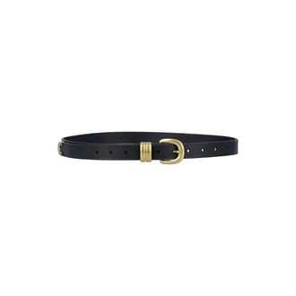 By Malene Birger Leather Pin-Buckle Belt - Black