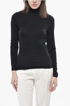 Aspesi Long-Sleeve Top With High Neck size M