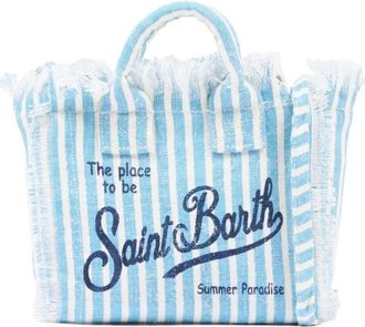 MC2 Saint Barth Femme, Sacs, Bleu, Taille: ONE Size Vanity Mini Linen