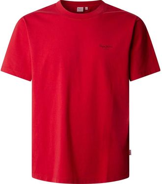 Pepe Jeans London Herren Jacko T-Shirt, Rot (Rugby RED), L, Rot (Rugbyrot), L