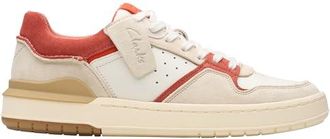 Clarks Courtlite2 Lo, Basket pour des Hommes, Red Combi
