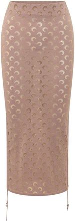 Marine Serre Femme, Jupes, Rose, Taille: 40 FR Moon Mini Skirt