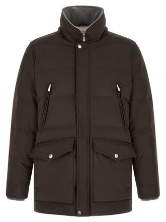 Brunello Cucinelli Quilted Down Parka - Black