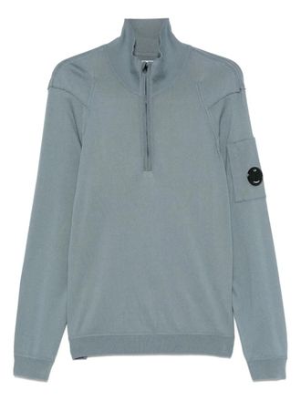 C.P. Company pull à détail verres de lunettes - Bleu