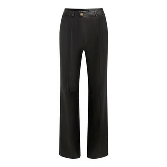 Karl Lagerfeld Femme, Pantalons, Noir, Taille: 38 FR Pantalon en cuir