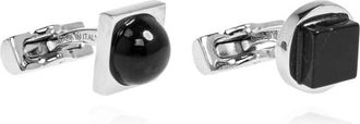 Ferragamo Homme, Accessoires, Gris, Taille: ONE Size Clnk Stone Cufflinks