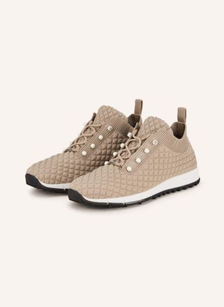 Jimmy Choo London Sneaker Veles Mit Schmuckperlen grau