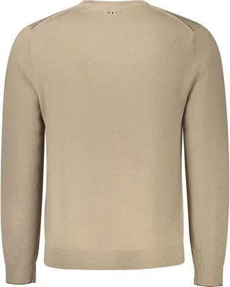 Napapijri Crew-Neck Wool Sweater - Beige