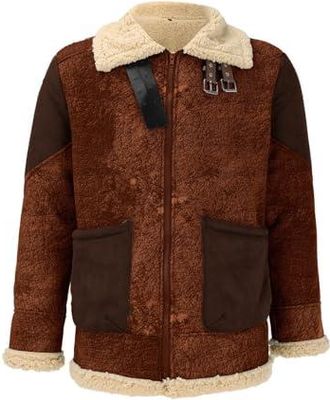 Generic MEIbax Manteau Homme Doudoune Hiver &Eacute;pais Matelass&eacute;e Sans Capuche Vest Hiver Avec Poches Zipp&eacute;es Thermique Regular Fit pour Sport Outdoor Sorties (Bro