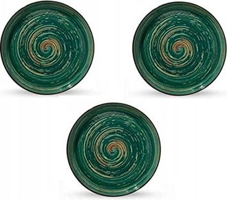 Wilmax England Wilmax WL-669520/A Porzellan Runden Speiseteller, Gr&uuml;n, 28cm Durchmesser