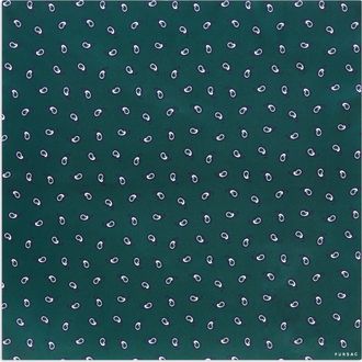 Fursac Pochette en twill de soie &agrave; imprim&eacute; - Taille Unique - Homme