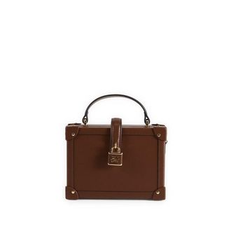 Karl Lagerfeld Sac &agrave; main forme coffre en cuir