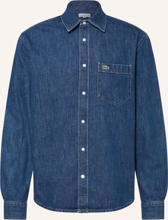 Lacoste Jeanshemd Regular Fit blau