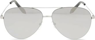 Victoria Beckham Getönte Pilotenbrille - Silber