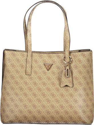 Guess Beiger Polyurethan Damenhandtasche