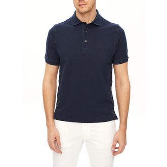 Gran Sasso Klassisches Poloshirt - - Tops - Herren - Blau - 2XL