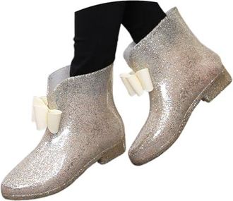 Generic Bottes caoutchouc pour homme et femme Chaussures travail en plein air pluie semi-compens&eacute;es Confortable Antid&eacute;rapant Imperm&eacute;abilit&eacute; totale Isolation t