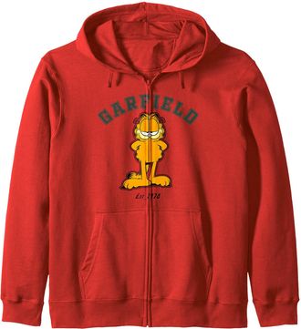 Garfield Pose College-Baseballteam, lustiger Retro-Klassiker Kapuzenjacke