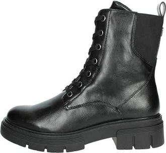 Marco Tozzi Bottines à Lacets pour Femme 2-25241-43 Botte Tendance, Noir, 40 EU