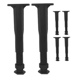 Artibetter 6 St&uuml;ck Teiliges Verstellbares T f&ouml;rmiges M&ouml;belfu&szlig; H&ouml;henverstellbare Kunststoffst&uuml;tzbeine f&uuml;r Bettgestell Sofa Tisch Stuhl und Kommode Einfache Montag