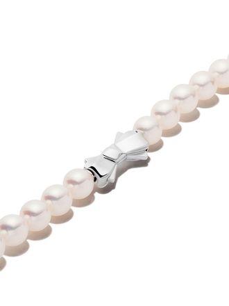 Tasaki collier ras-de-cou orn&eacute; de perles Akoya - Argent