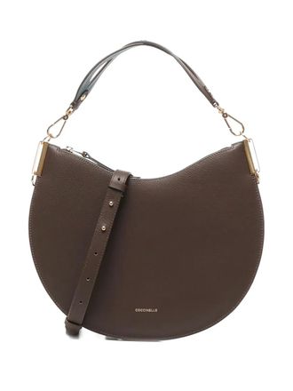 Coccinelle sac à bandoulière à design structuré - Marron