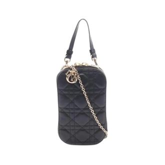 Dior Pre-owned Cuir sacs-dior - Femme - Pre-owned - Noir - Taille: ONE Size