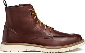 Geox Herren U POVE Ankle Boot, Wine, 46 EU