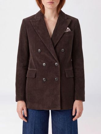 Circolo 1901 Zweireihiger Cord-Blazer mit Pattentaschen