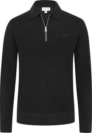 Lacoste Troyer mit Polokragen und kurzem Reißverschluss in