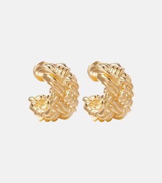 Bottega Veneta Ohrringe Intreccio Large, 18kt vergoldet