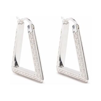 Bottega Veneta Silberne Zirkonia Diamant Ohrringe - - Accessories - Damen - Grau - ONE SIZE