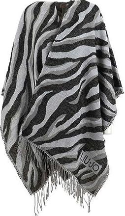 Liu Jo Poncho donna Liu Jo jacquard zebra E24LJ36 2F3071 T0300 TAGLIA UNICA