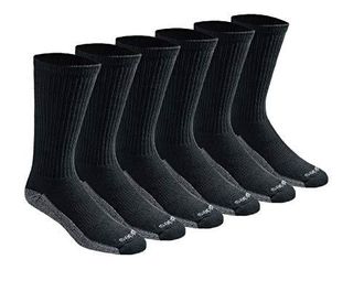 Dickies Lot de 6 paires de chaussettes Dri-tech pour homme - Contrôle de lhumidité - Noir - Taille XL, Noir (6 paires), X-Large