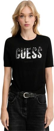 Guess Damen, Strickwaren, Schwarzk, SGr&ouml;&szlig;e