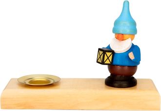 Rudolphs Schatzkiste Kerzenhalter Zwerg mit Laterne bunt BxHxT 10x7x3,5cm NEU Kerze Kerzenlicht Teelicht Weihnachten Kerzenschmuck Tischschmuck Holzschmuck Holz Seiffen Er