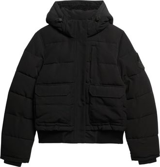 Superdry Damen Everest Bomberjacke Tiefschwarz 38