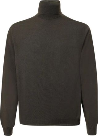 Zanone Homme, Pulls, Brun, Taille: 3XL Pull Col Roulé en Laine