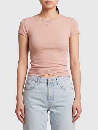 Diesel T-Shirt Femme couleur Rose