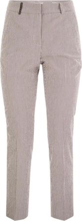 PESERICO Femme, Pantalons, Brun, Taille: 38 FR 4718 Pant