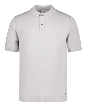 Roy Robson Leichtes Glattstrick-Poloshirt aus einem Baumwoll-Mix, Regular Fit in